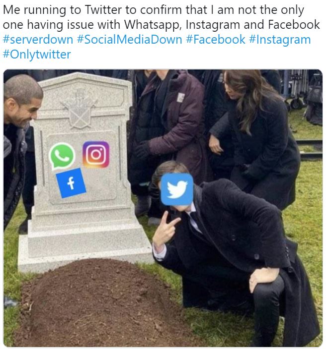 Top 20 Hilarious Facebook WhatsApp and Instagram down Memes Top 20 Hilarious Facebook WhatsApp and Instagram down Memes