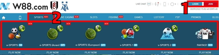 W88 Gameplay | Play Sports & Casino Betting in Malaysia 2026