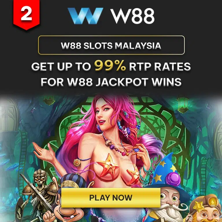 W88 Slots Online | Login for 100% jackpot bonus up to RM600!