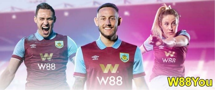 W88 Sponsorships partners: Burnley F.C. signs deal 2023-2024