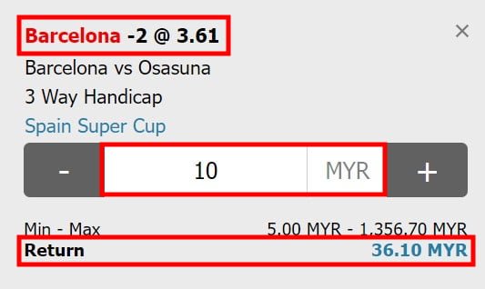 3 Way Handicap explained with W88 example, tutorial, & tips!