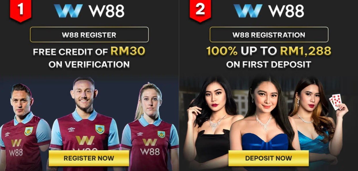 W88 Register tutorial - Verify account for RM30 Free Credit
